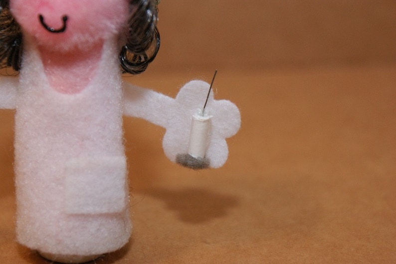 Nurse Finger Puppet - Etsy