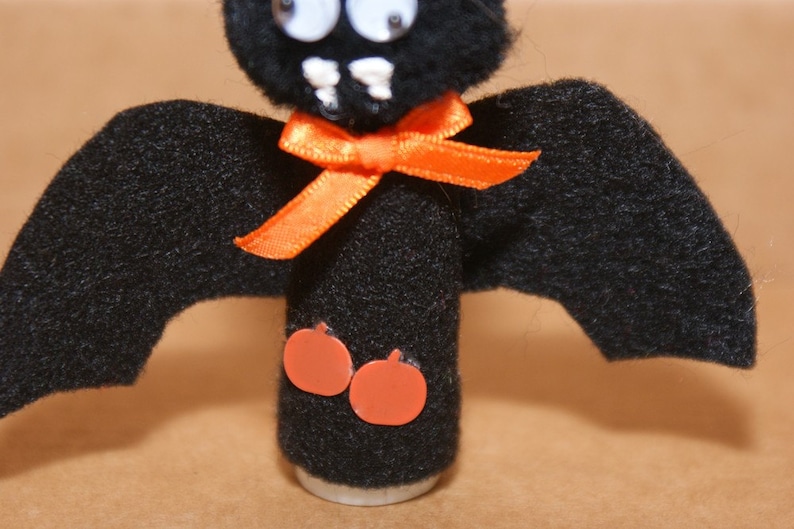 Bat Finger Puppet - Etsy