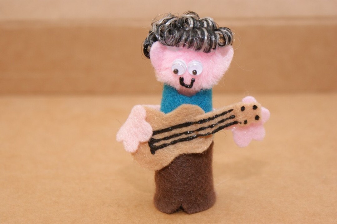 Musician Finger Puppet - Etsy