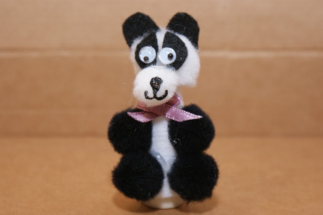 Panda Finger Puppet - Etsy