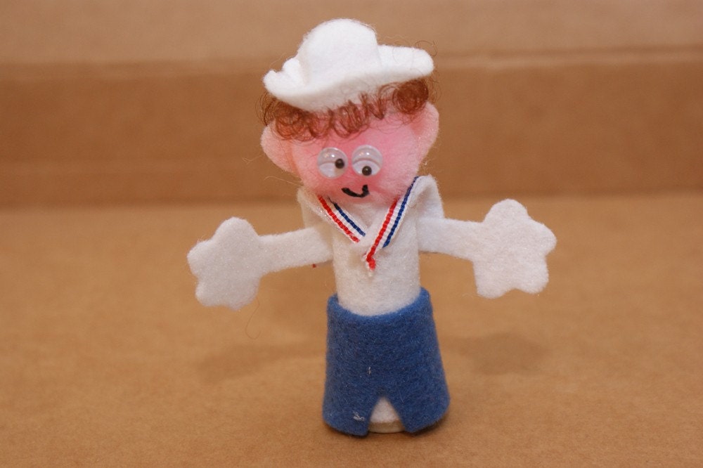 Sailor Finger Puppet | Etsy
