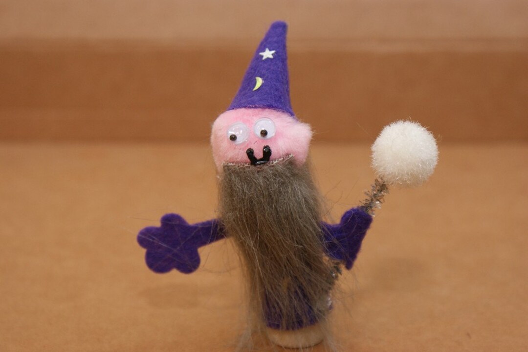 Wizard Finger Puppet - Etsy