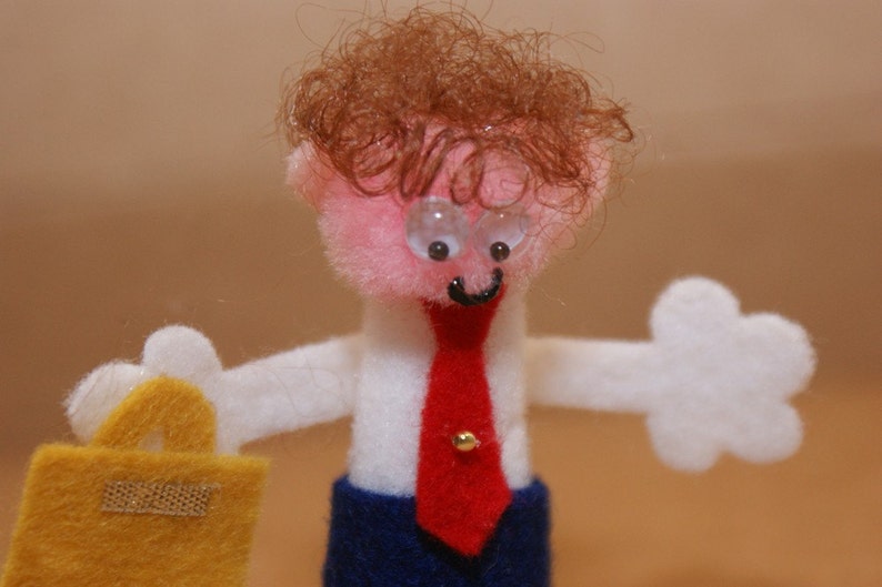 Dad Finger Puppet - Etsy