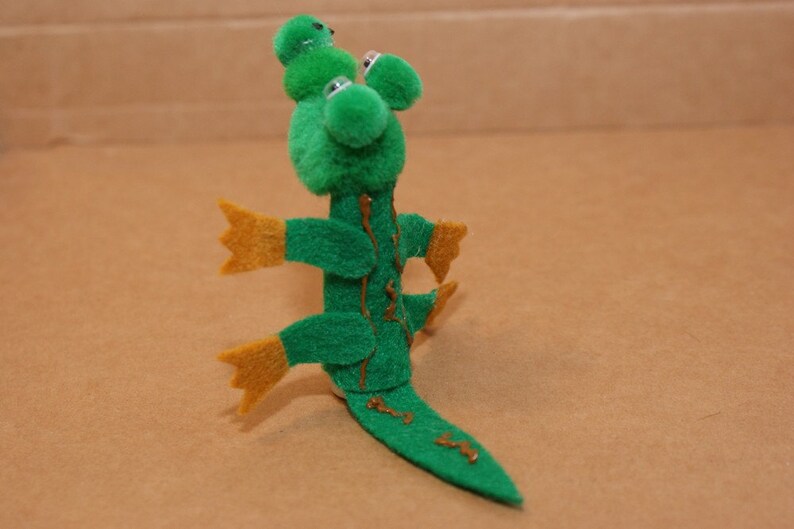 Lizard Finger Puppet - Etsy