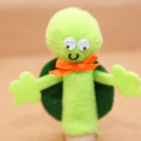 Turtle Finger Puppet - Etsy