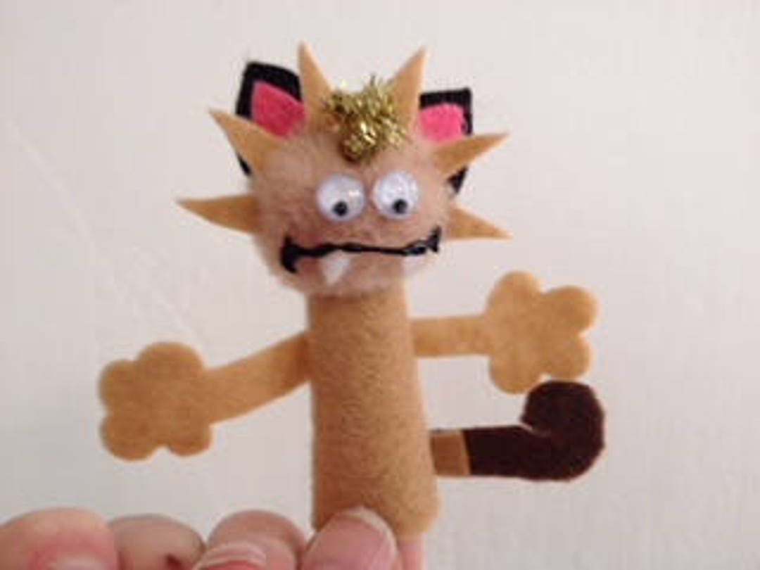 Meowth Finger Puppet - Etsy