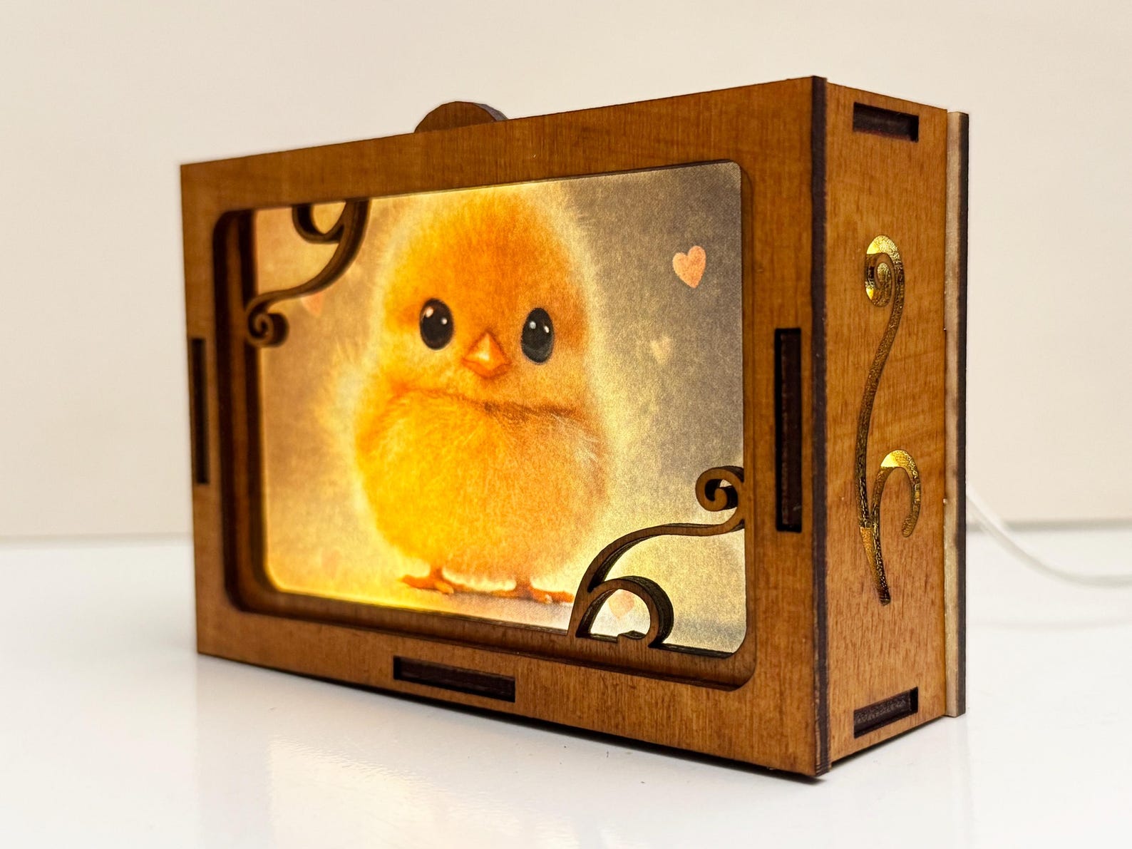 Cute Yellow Chick Chicken Love Night Lamp Lantern, Chick Farm Animal ...