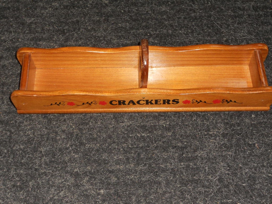 Vintage Wooden Cracker Holder Tray Shabby Chic - Etsy