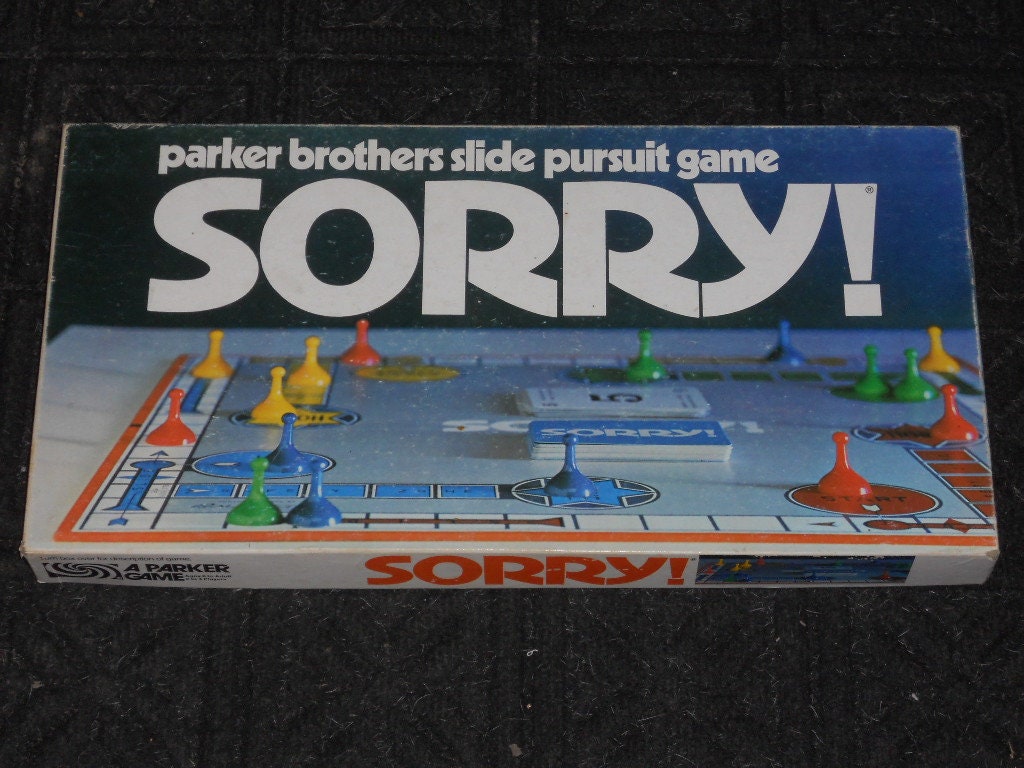 Vintage SORRY BOARD Game-1972-complete - Etsy