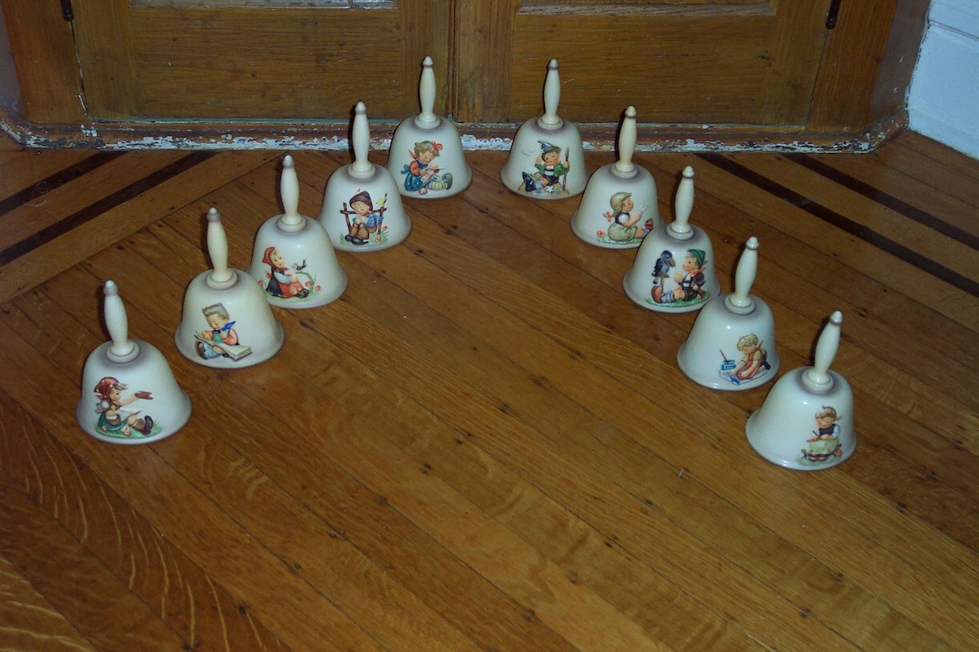 LOCAL PICKUP ONLY M.I. Hummel Geobel Annual Bell Set of Ten-from 1979 ...
