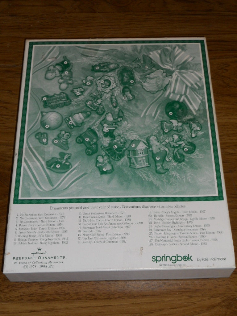 Vintage SPRINGBOK 500 Piece Puzzle-memories of Christmas-1998 - Etsy