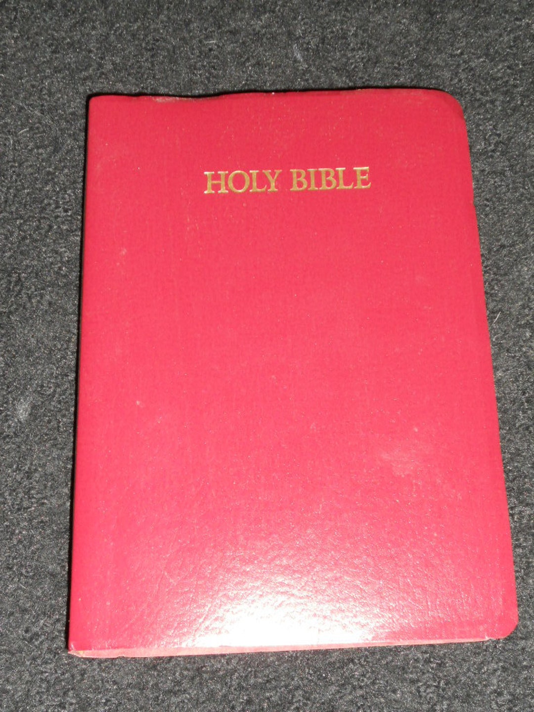 Vintage Nelson KJV King James Version Maroon Holy Bible Scriptures Red ...