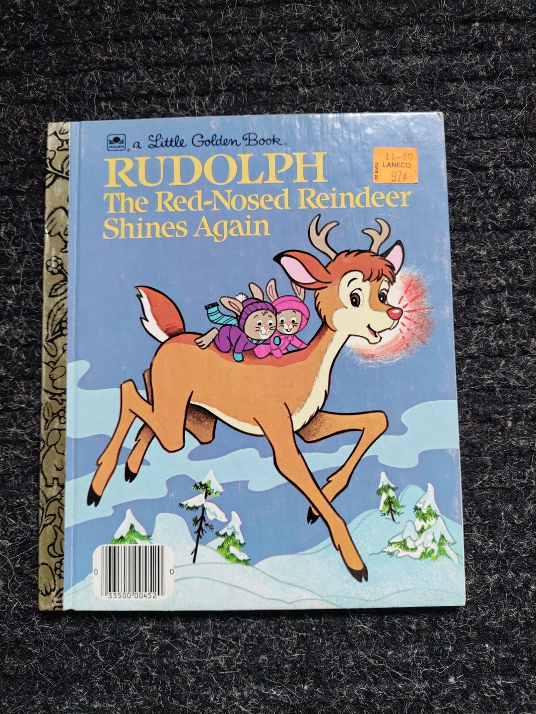Vintage LITTLE GOLDEN Book-rudolph the Red-nosed Reindeer Shines Again ...