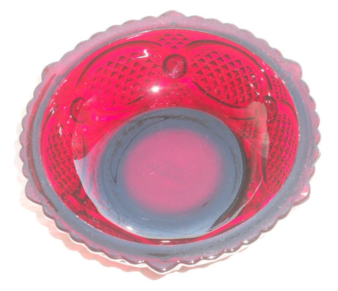 Vintage Ruby Red Avon Cape Cod Dessert Bowls Lot of 5 - Etsy