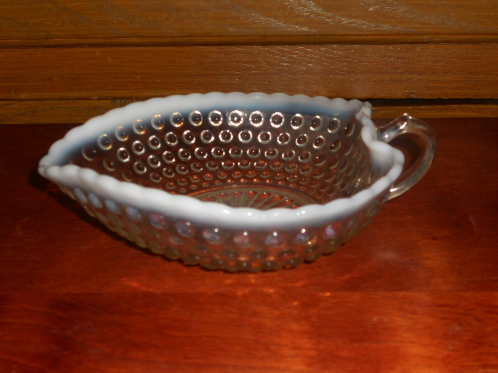 Vintage FENTON MOONSTONE Opalescent HOBNAIL Heart Shaped | Etsy