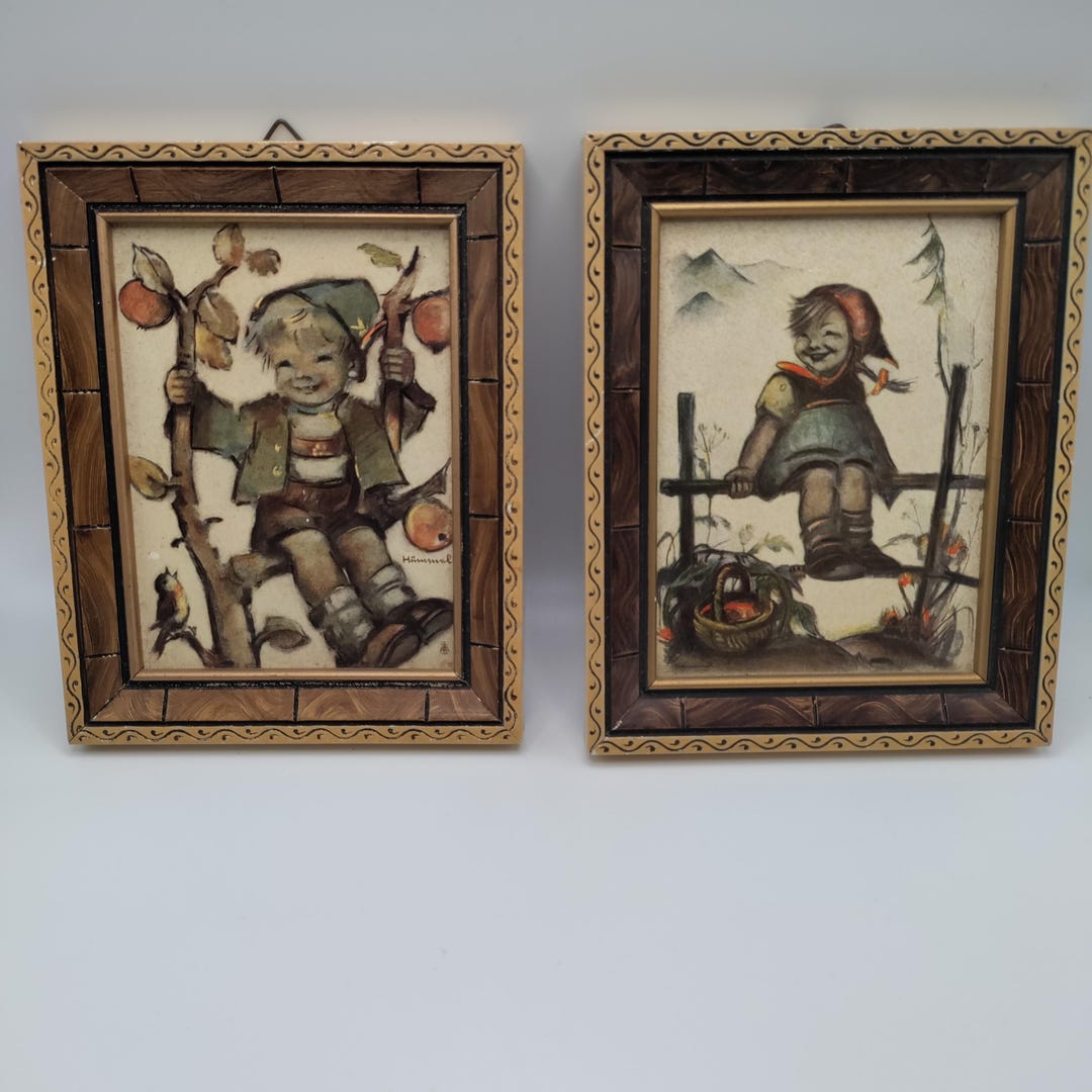Vintage FRAMED HUMMEL PICTURES Wall Hangings Set of 2 - Etsy