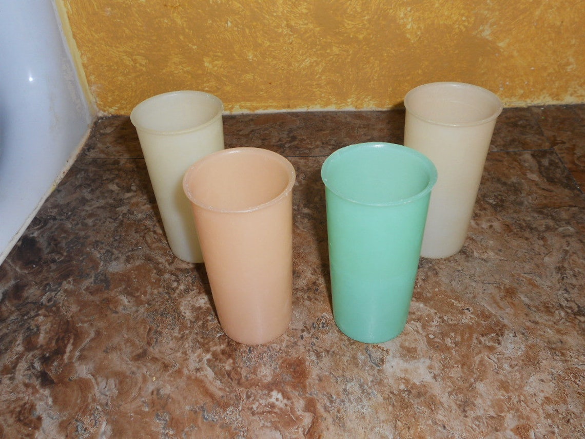 TUPPERWARE Neon Pastel TUMBLERS Small - Etsy