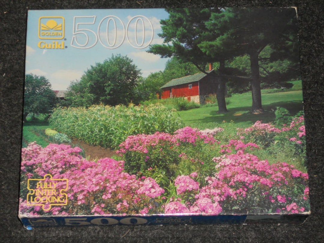 Vintage Golden Guild 500 Piece Puzzle Wisconsin Garden 1984 - Etsy