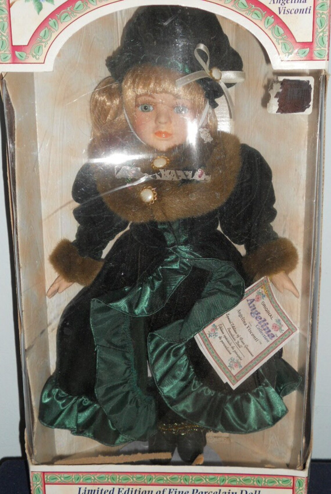 Limited Edition FINE PORCELAIN DOLL Angelina Collection Series 1998 New ...