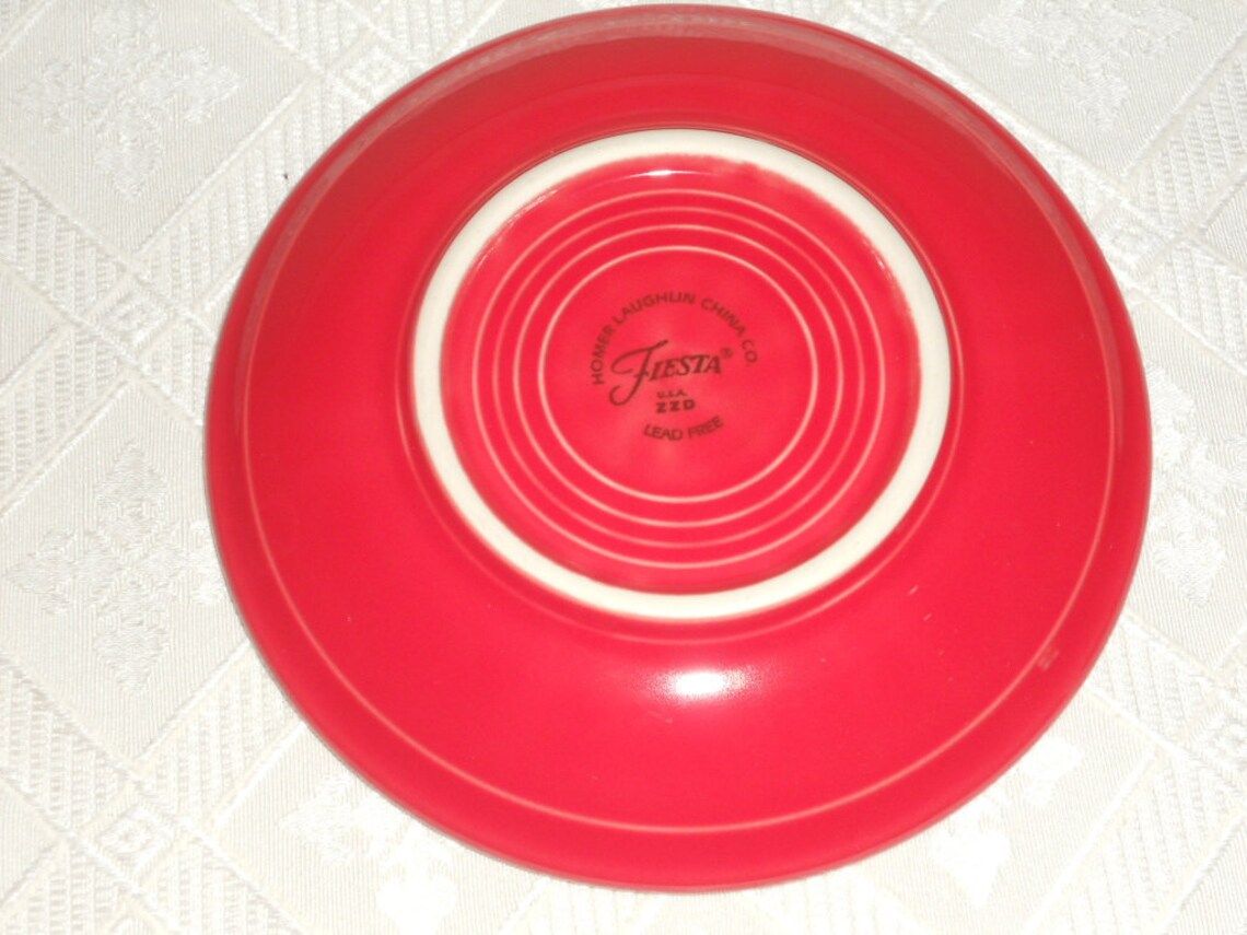 Vintage 8 Piece RED FIESTAWARE Set Cups and Saucers Classic - Etsy