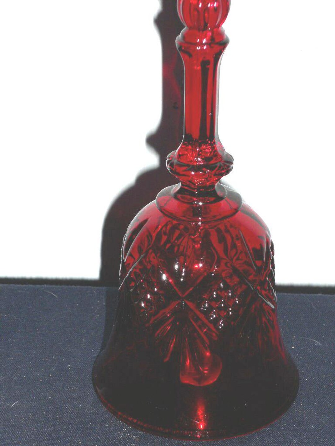 Vintage Shannon Dublin Ruby Red Crystal Dinner Bell - Etsy