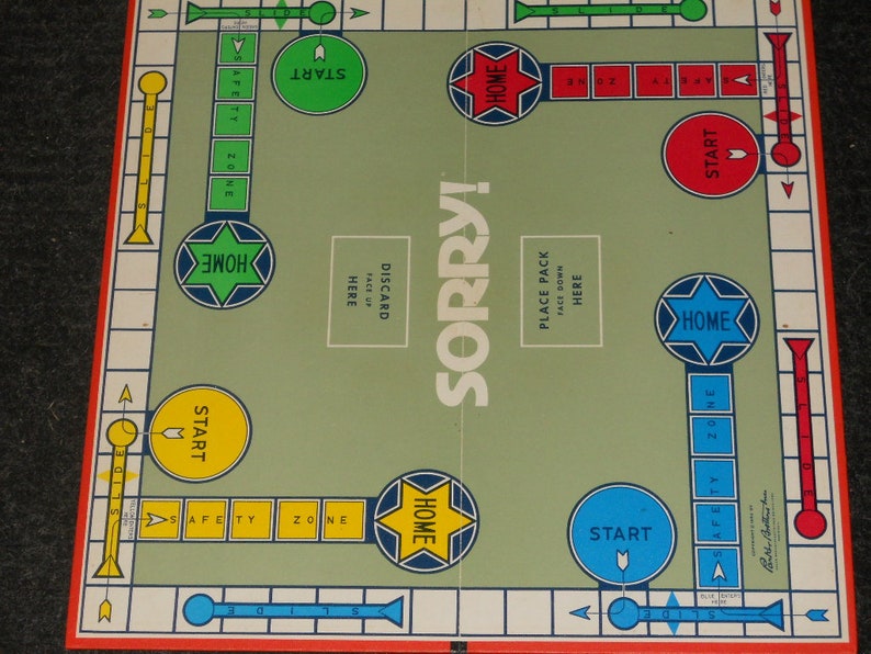 Vintage SORRY BOARD Game-1972-complete - Etsy