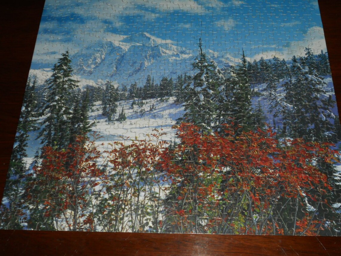 GOLDEN GUILD 500 Piece PUZZLE Mt Shuksan in Winter - Etsy