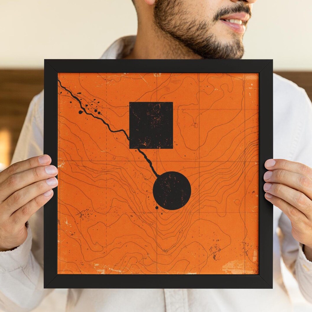 Distress Signal Art Print | Abstract Topography | A Map to a Better ...