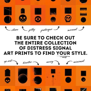 Distress Signal Art Print | Abstract Topography | A Map to a Better ...