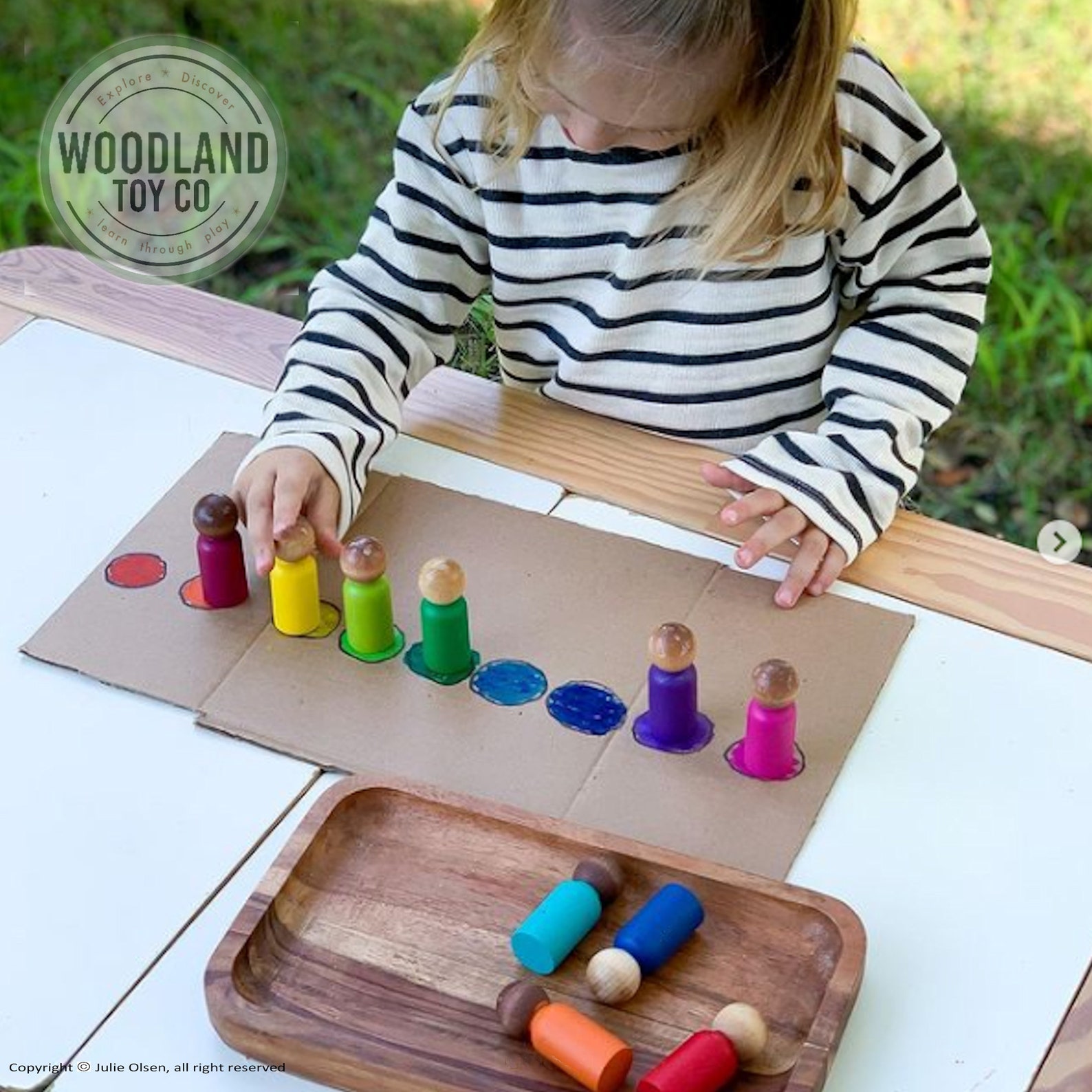 Peg People Peg Doll Set Loose Parts Play Multicultural Peg - Etsy