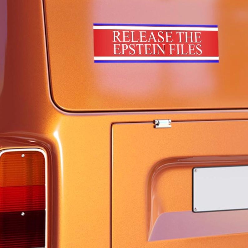 Release the Epstein Files Bumper Sticker 11 X 3 - Etsy