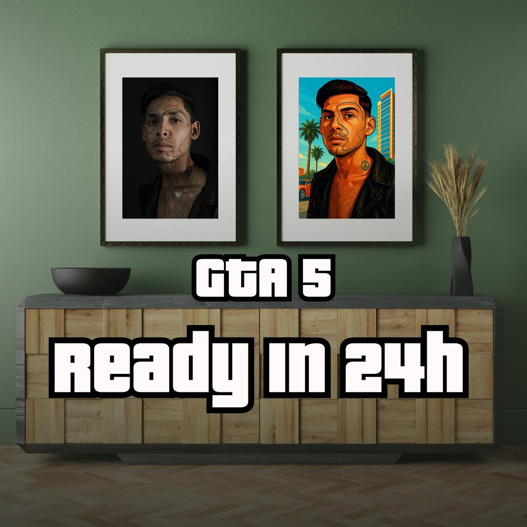 Custom GTA Portrait – GTA 6, 5, 4, San Andreas & Vice City Style Art ...