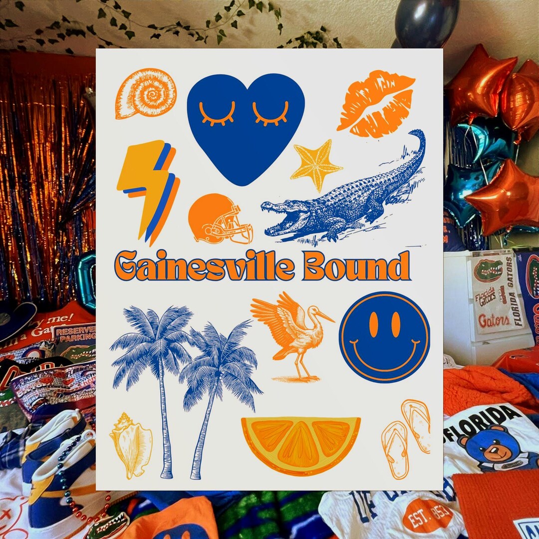 Gainesville College Fun Rolled Posters, College Dorm Decor, Unique Gift ...
