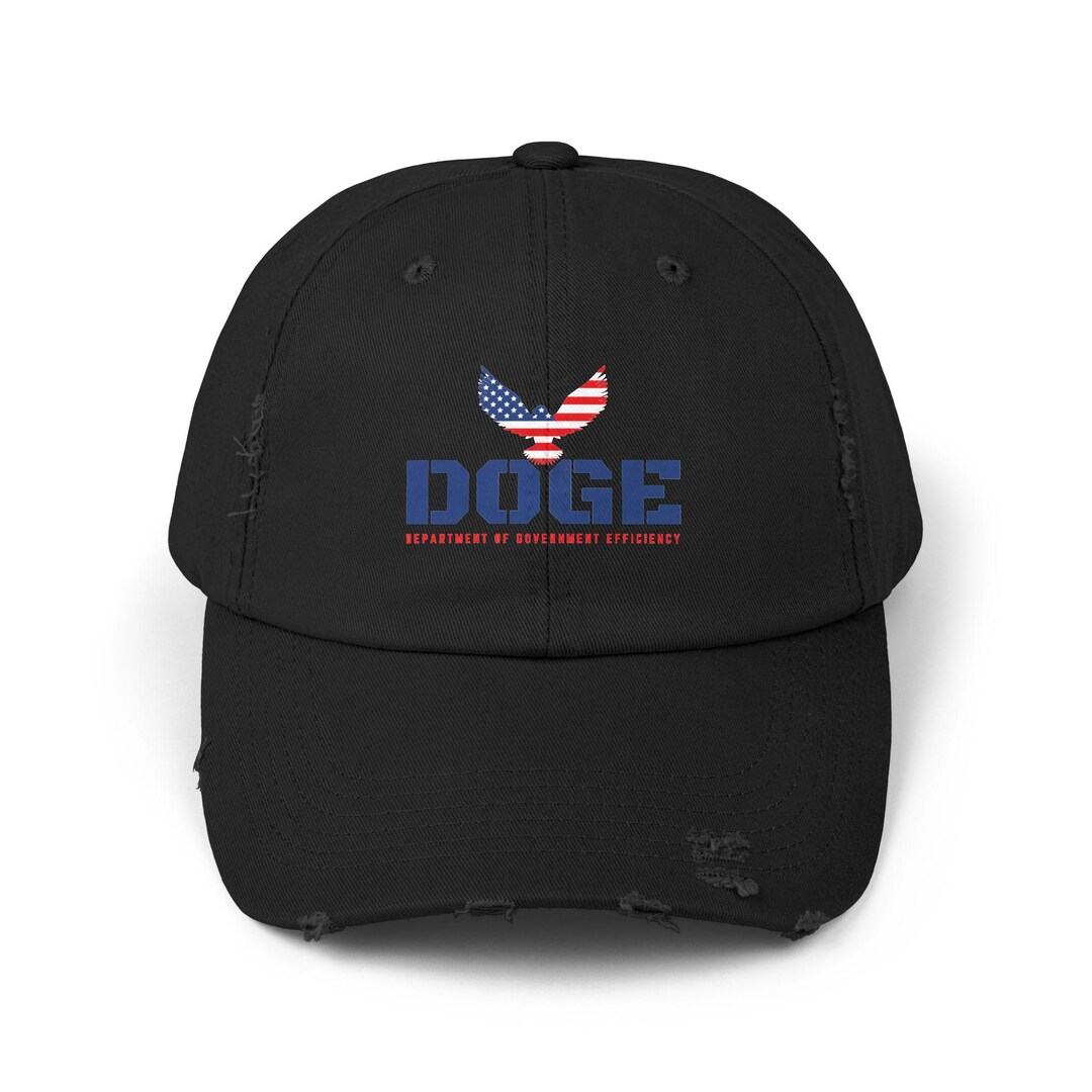 Unisex Distressed DOGE Cap - Vintage Style Hat, Perfect for Casual Wear ...