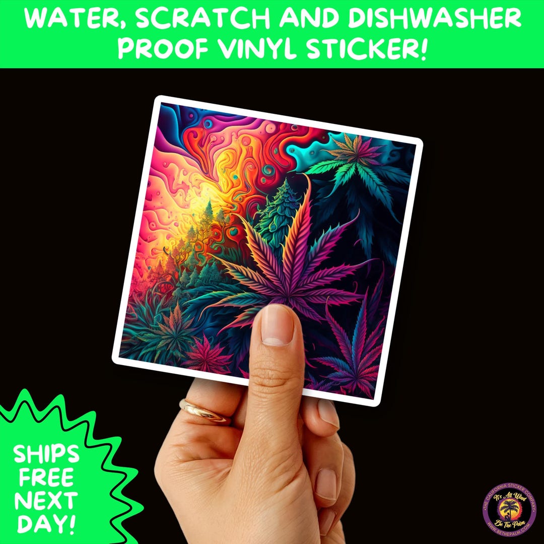 PSYCHEDELIC ART STICKERS | Trippy Groovy Vinyl Decals for Journals ...