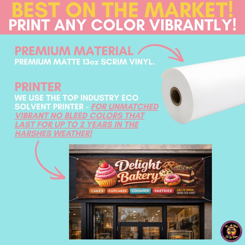 CUSTOM BANNER SIGN, Vinyl Outdoor Banner, Business Logo, Party ...