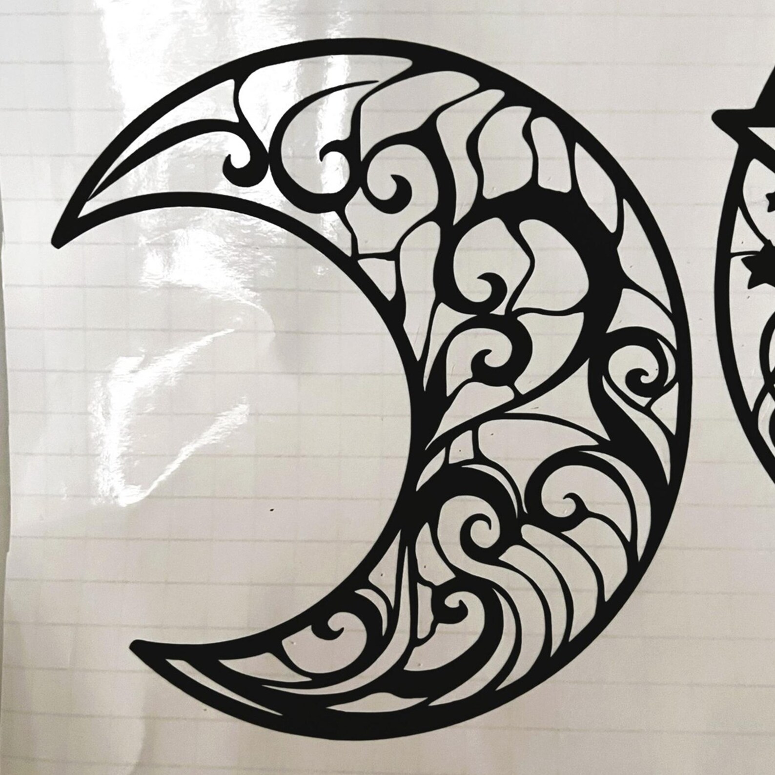 Triple Moon Decal, Crescent Moon, Full Moon, Car Decal, Witch Decal ...