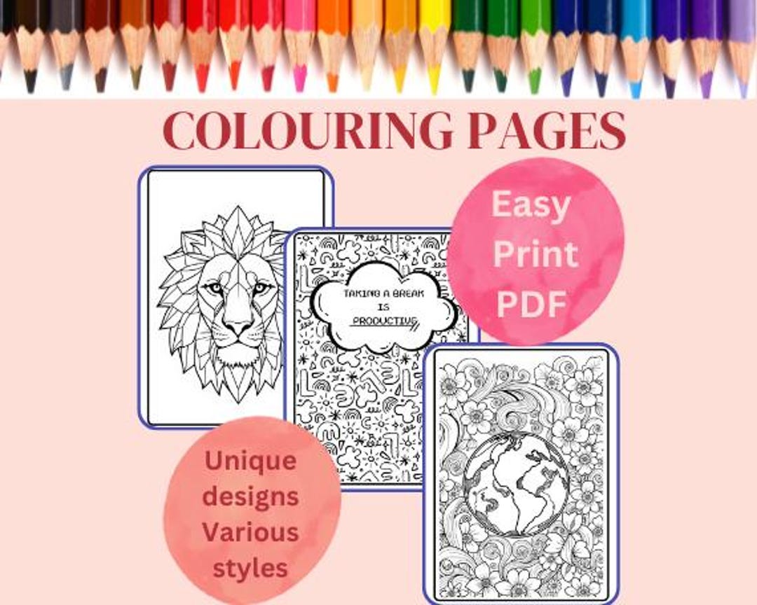 Take a Break Colouring Book High School Senior Student - Etsy