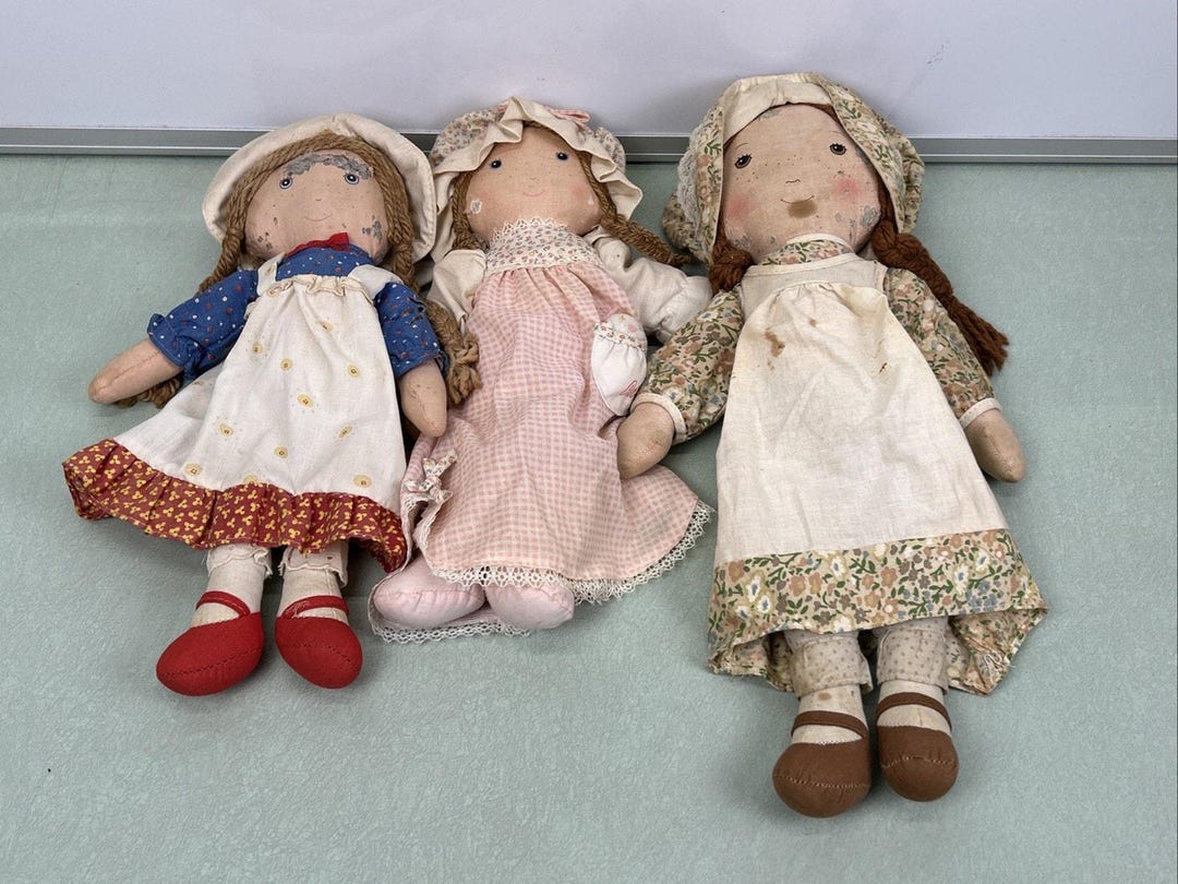 Vintage Holly Hobbie & Friends Heather Carrie Knickerbocker Rag Doll ...