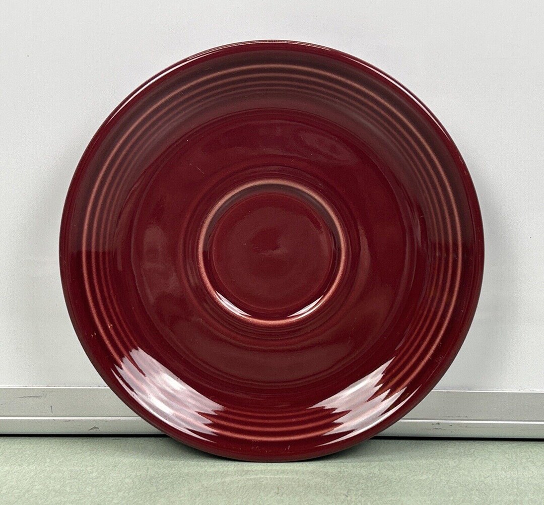 Fiesta CINNABAR Round Salad Plate 6" Retired 2010 Fiestaware Homer ...