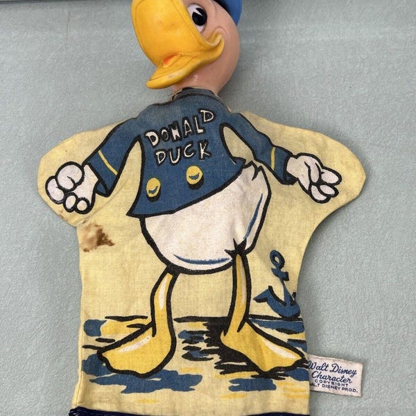 Donald Duck Hand Puppet - Etsy