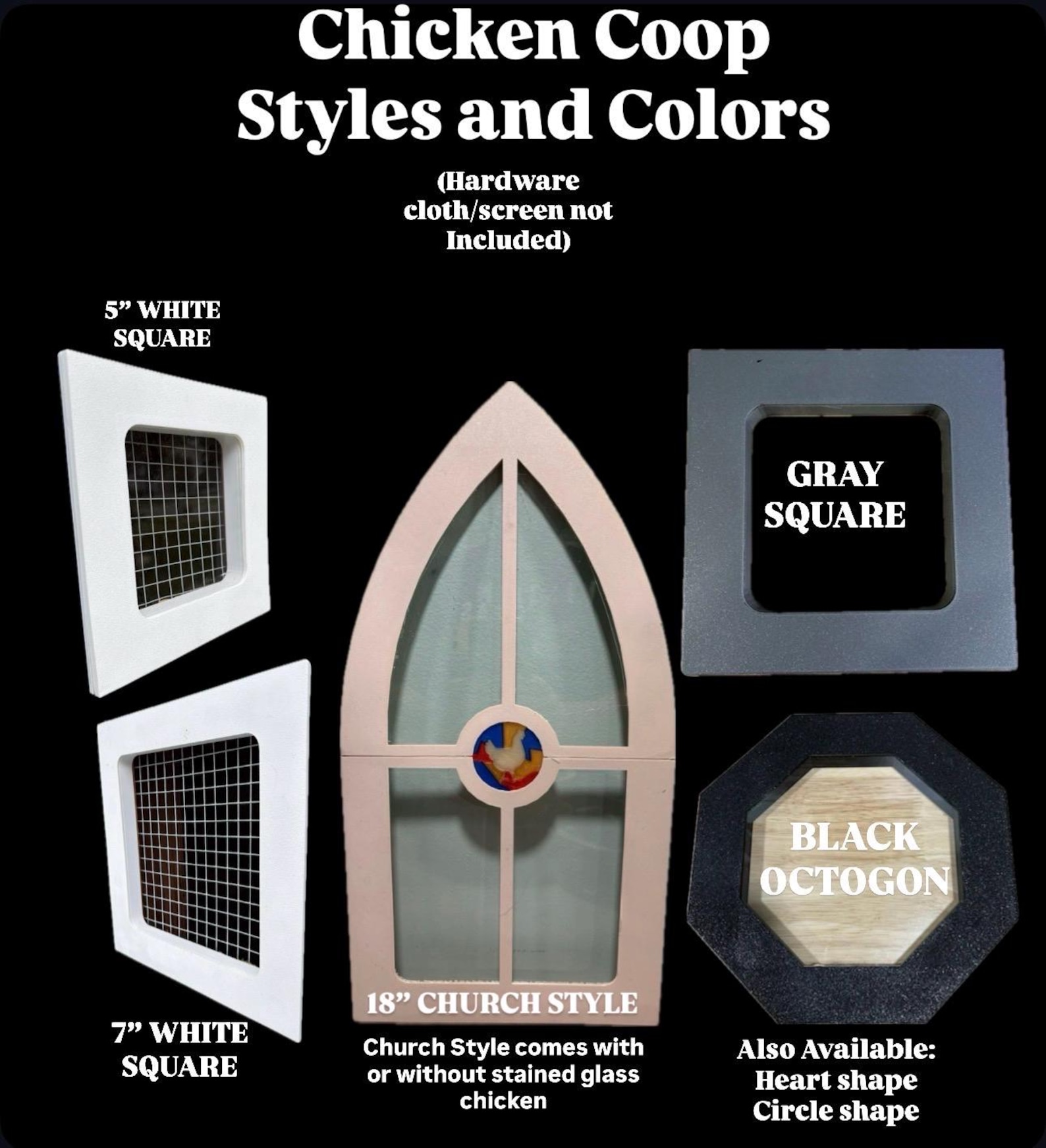 Chicken Coop Window With Removable Glass - Etsy