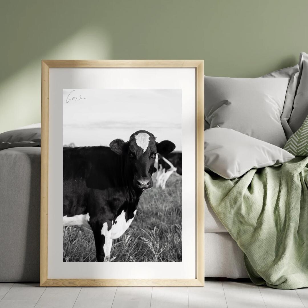 Beautiful Cow Matte Poster Print - Etsy