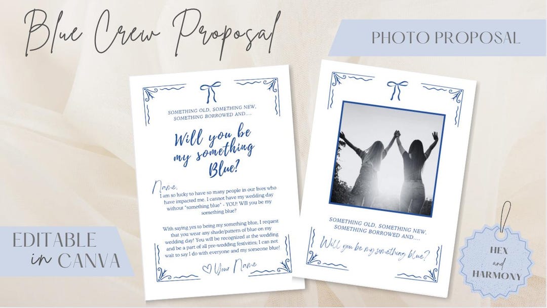 Blue Crew Proposal Card, Something Old, Something New, Something ...