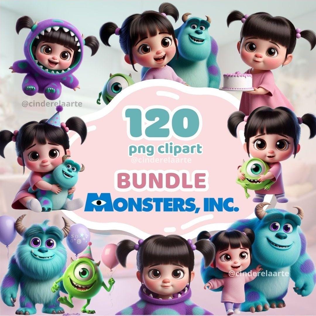 Monsters Inc 3D Pack Png, Monsters Inc Clipart, Printable Template Png ...