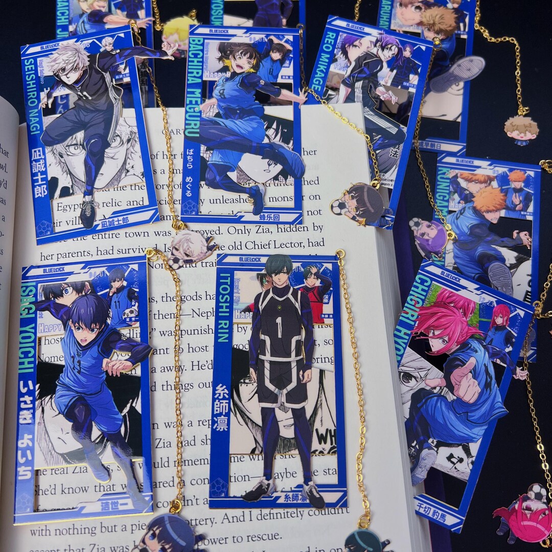 BLUE LOCK Metal Bookmarks, Anime Metal Bookmarks for Reading, Journal ...