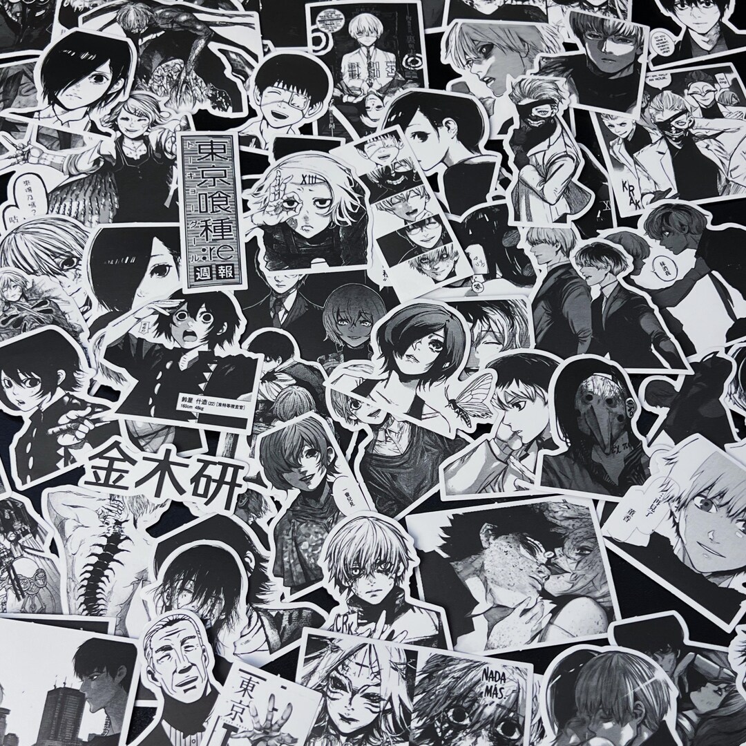 ANIME GHOUL Manga Sticker, Assorted Waterproof Anime Manga Stickers for ...