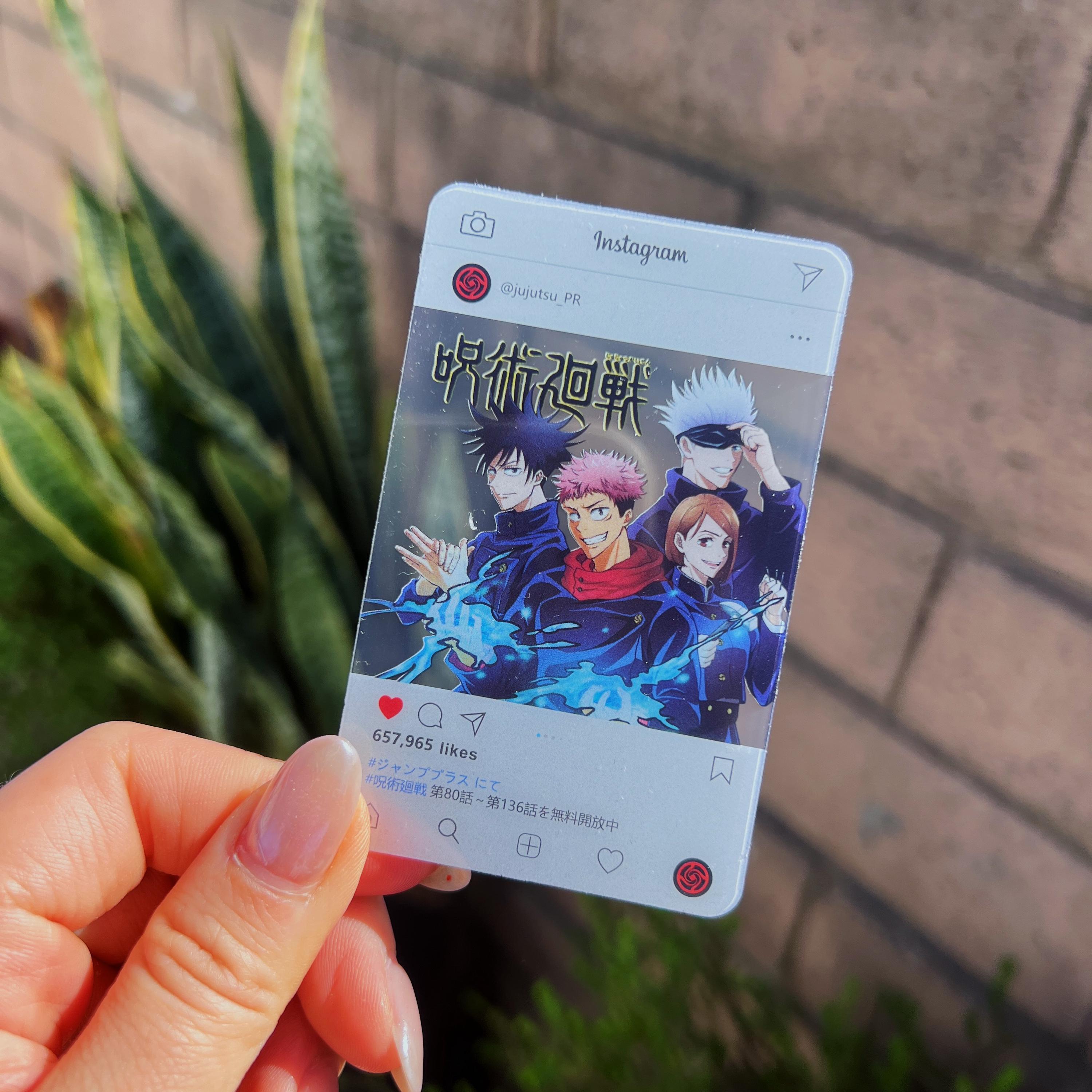 JUJUTSU KAISEN Pvc Photocards, Jjk Anime Pvc Photo Cards, Anime Lomo ...