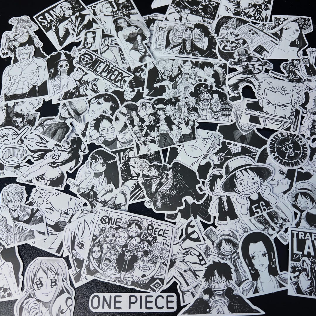 ONE PIECE Manga Sticker, Assorted Waterproof Anime Manga Stickers for ...