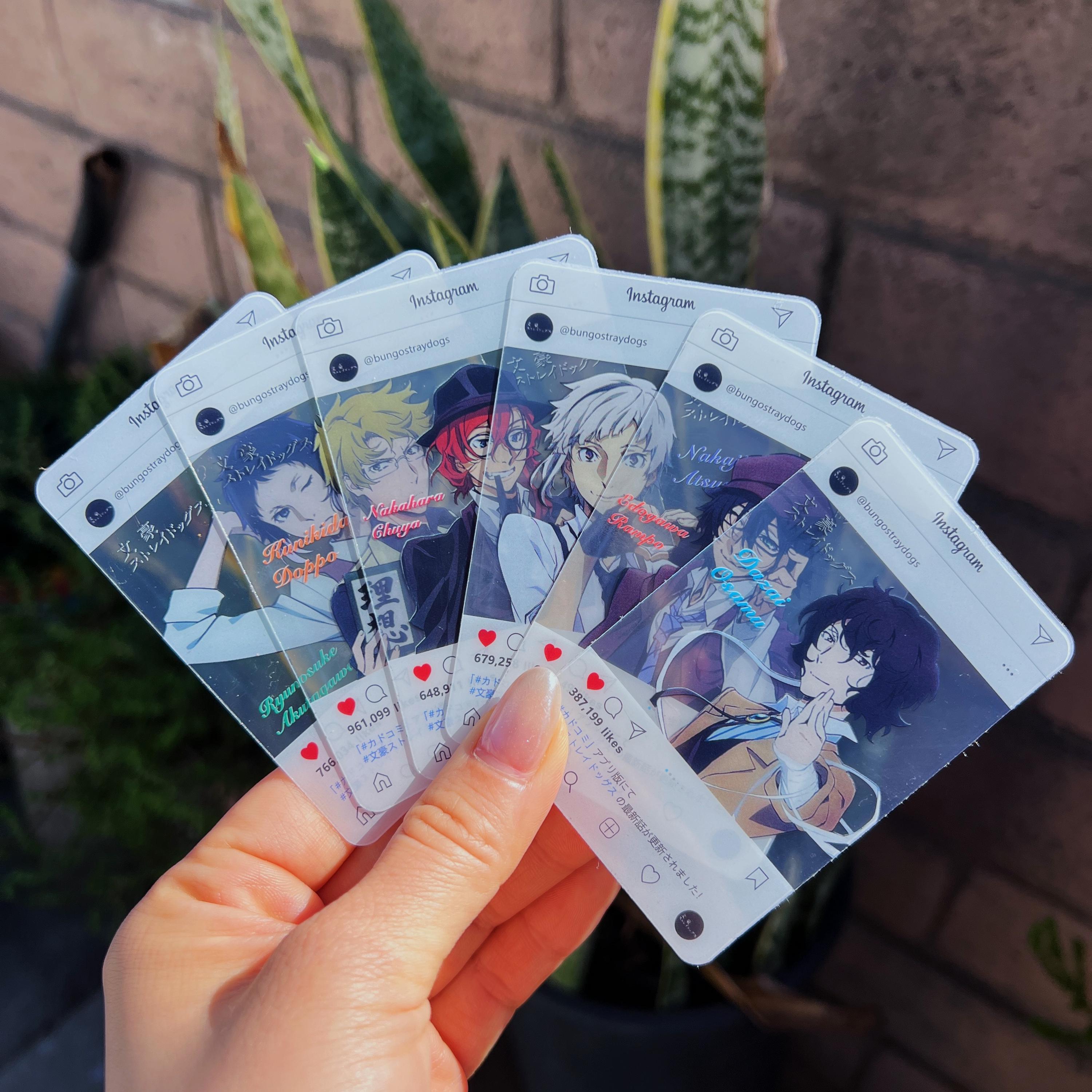BUNGO STRAY DOG Pvc Photo Cards, Bsd Anime Pvc Photocards, Anime ...